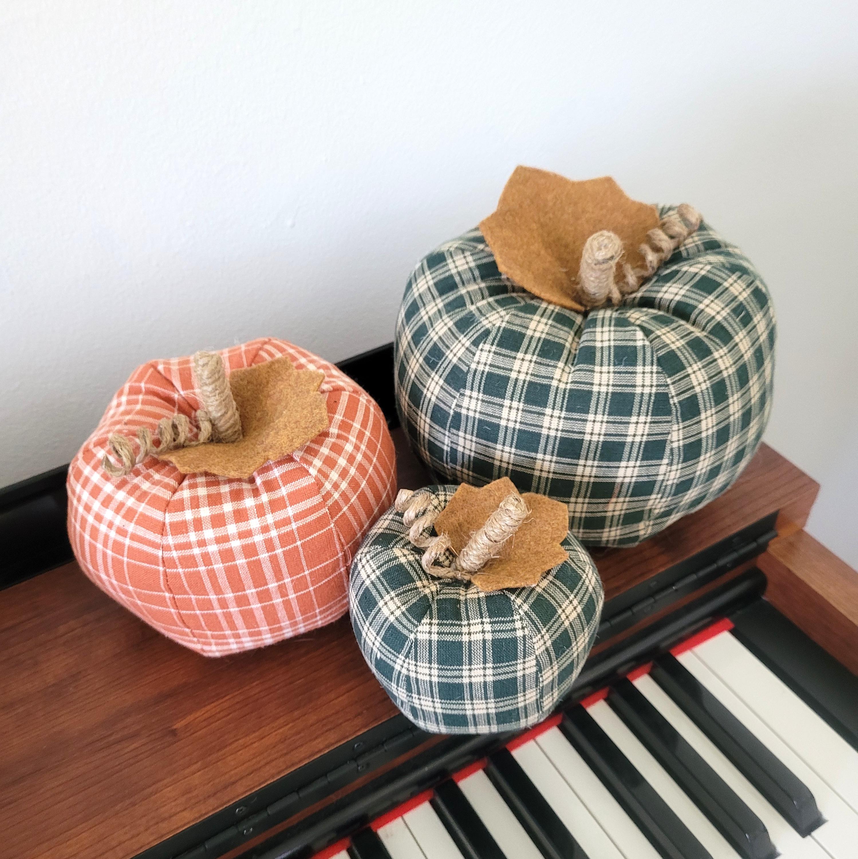 Fabric Pumpkin Sewing Pattern: Fall Decor Tutorial (PDF Download). Make ...