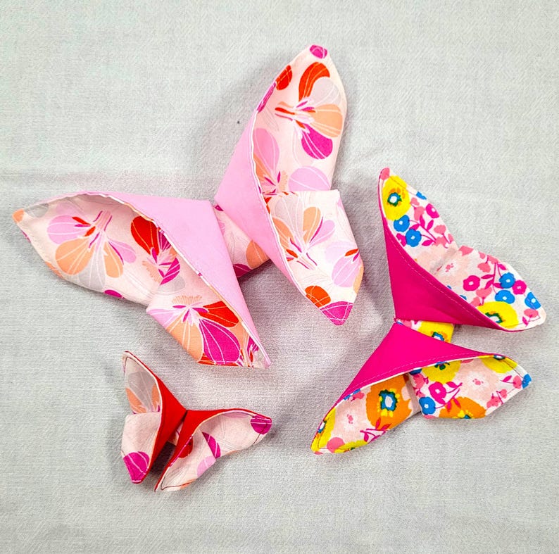 Fabric Butterfly Sewing Pattern: DIY Hair Accessory & Decor (PDF ...