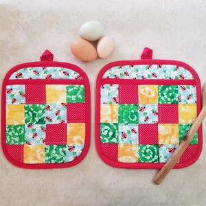 Quilted Potholder Pattern Set: Square & Rectangular With Pocket (PDF ...