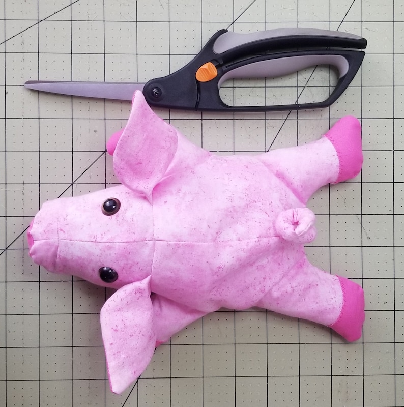 Stuffed Beanbag Pig Sewing Pattern: DIY Piglet Tutorial (PDF Download ...