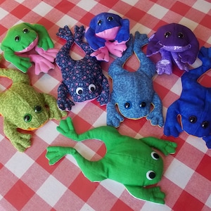 Beanbag Frog Sewing Pattern: Easy DIY Stuffed Animal (PDF Download) - 2 ...