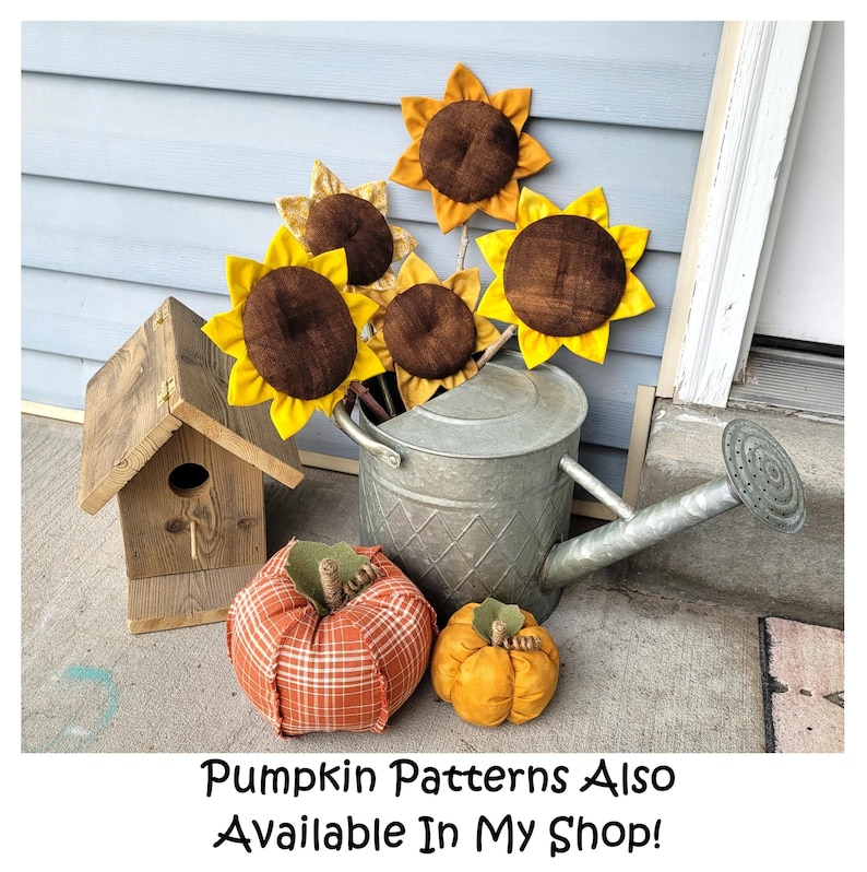 Sunflower Sewing Pattern PDF: Easy DIY Fall Flower Decoration (digital ...