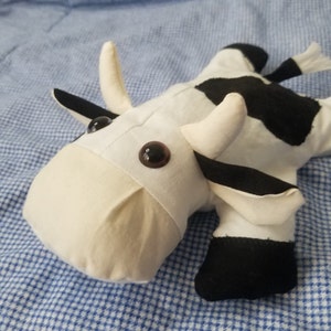 Beanbag Cow Sewing Pattern: Easy Stuffed Animal Tutorial (PDF Download ...