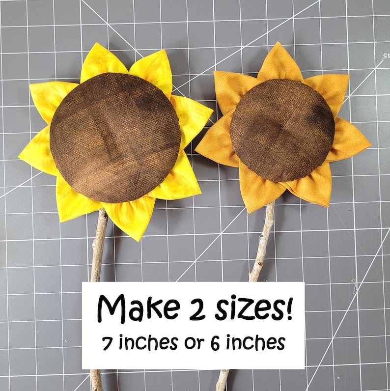 Sunflower Sewing Pattern PDF: Easy DIY Fall Flower Decoration (digital ...