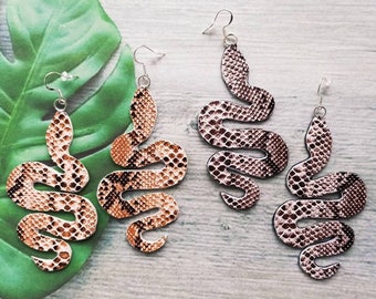 Snake Skin Earrings | Etsy