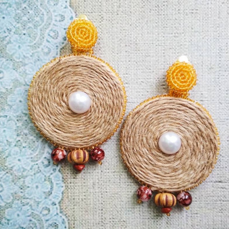 Hemp Earrings - Etsy