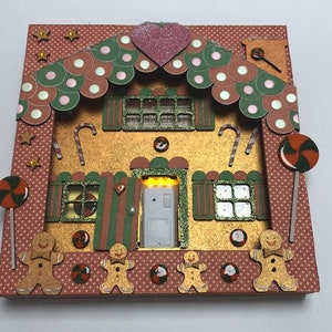 Gingerbread House Shadow Box Frame - Etsy UK