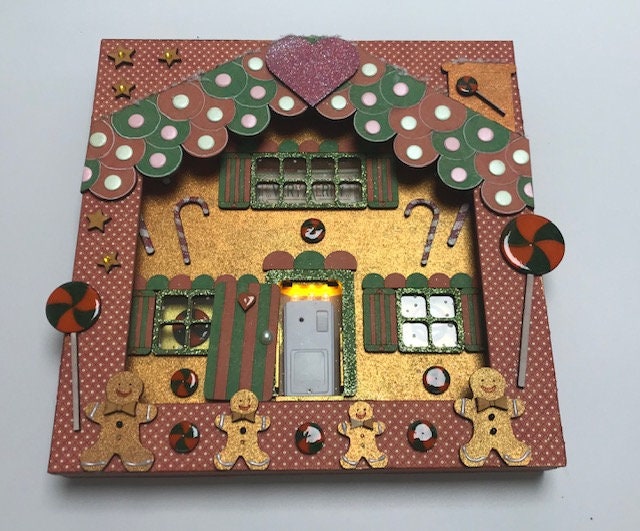 Gingerbread House Shadow Box Frame - Etsy UK