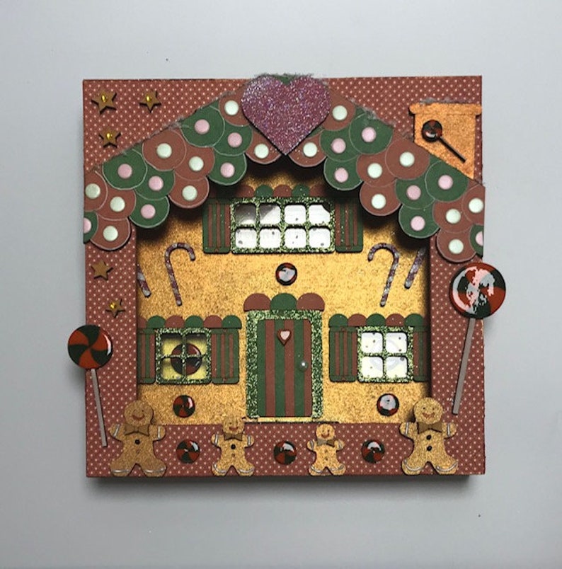Gingerbread House Shadow Box Frame - Etsy UK