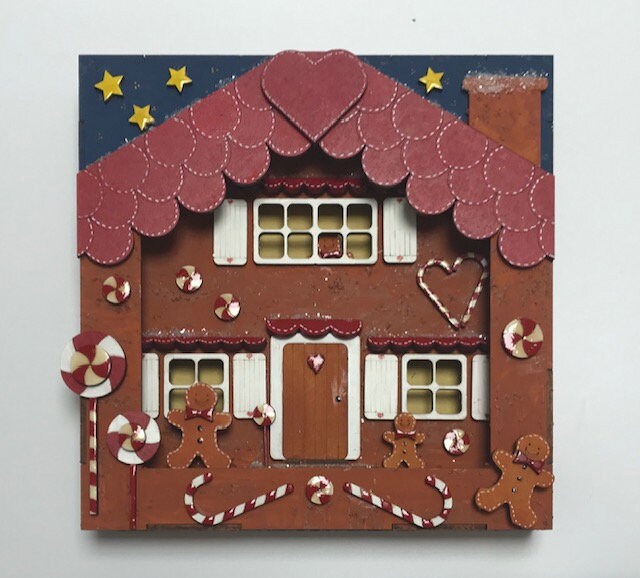 Gingerbread House Shadow Box Frame - Etsy UK