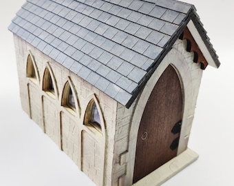 Church Book Nook, Cathedral, DIY Kit, Bookshelf Insert - Etsy
