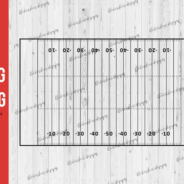 Football Field Yard Lines Svg - Etsy