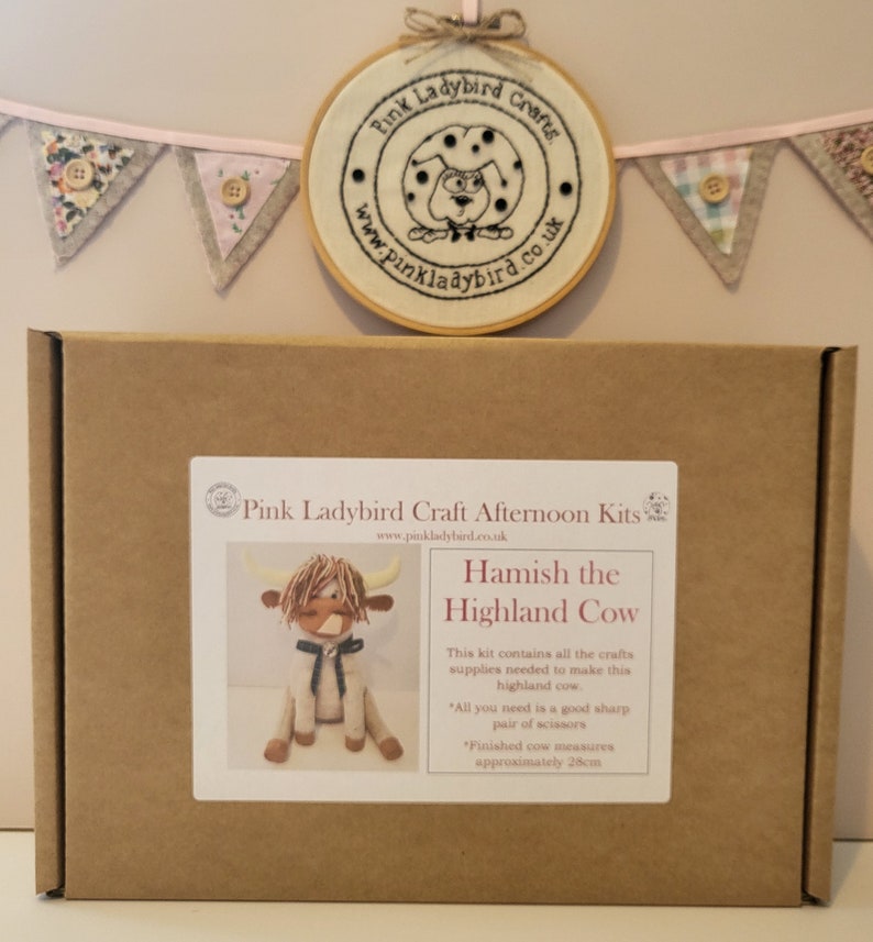 Craft Kit. Hamish the Highland Cow - Etsy UK