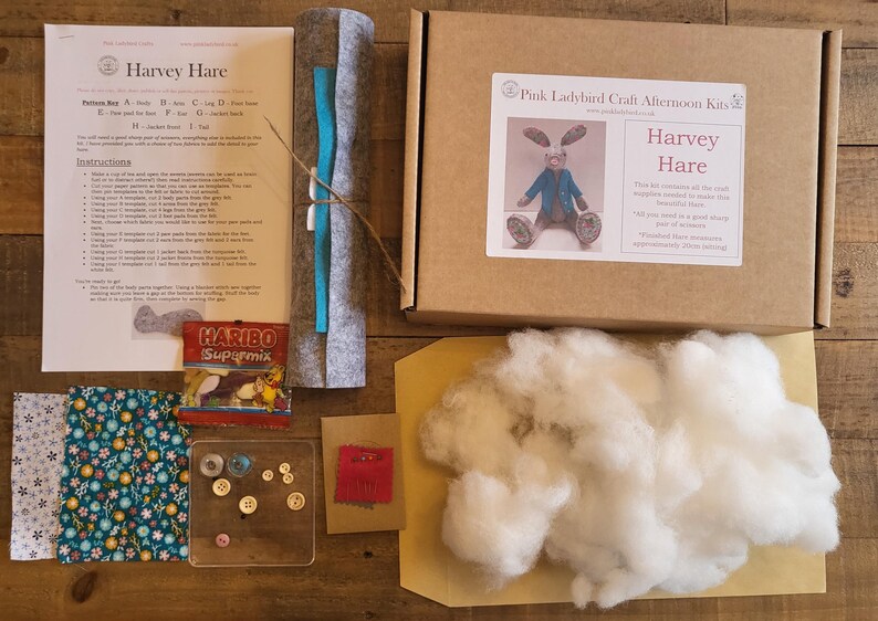 Craft Kit. Harvey Hare - Etsy UK