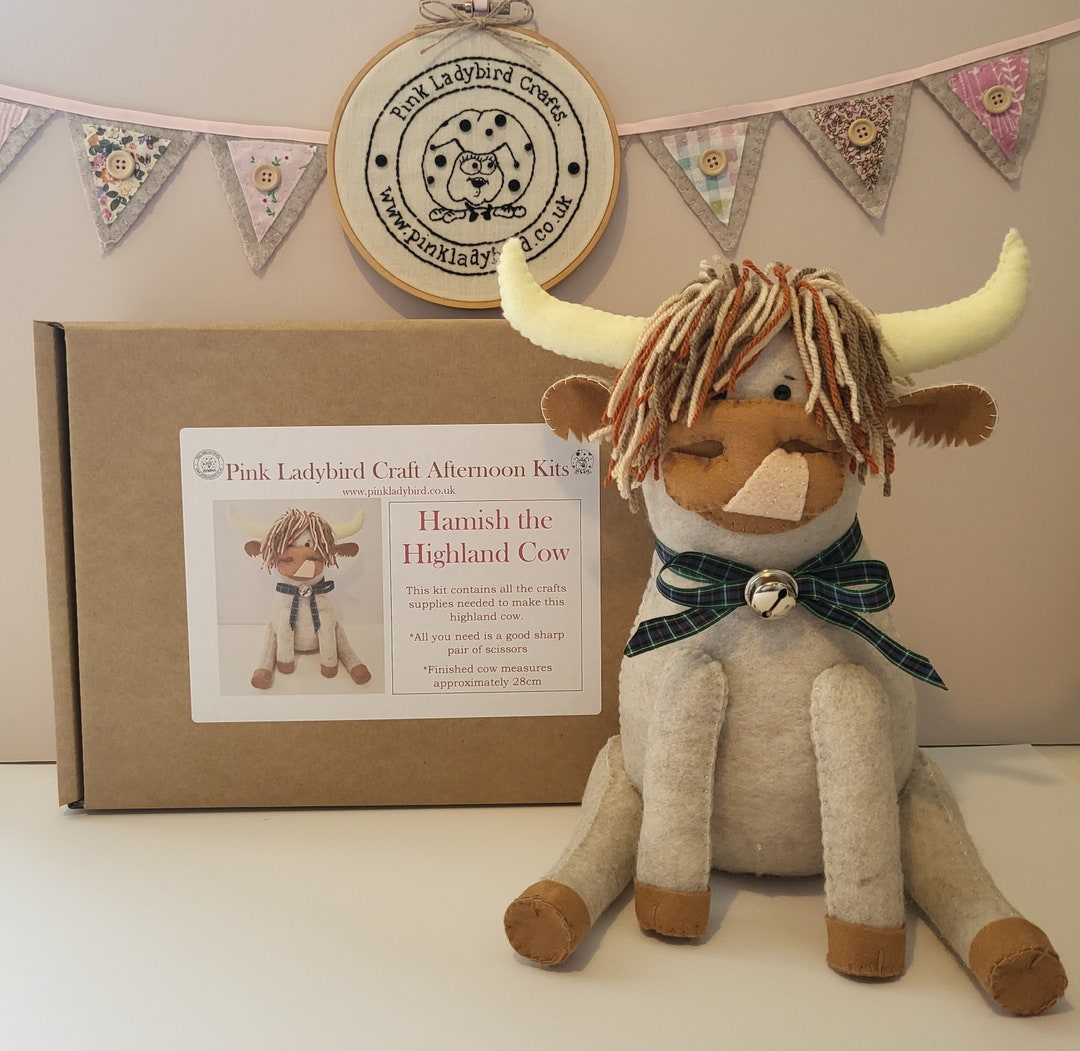 Craft Kit. Hamish the Highland Cow - Etsy UK