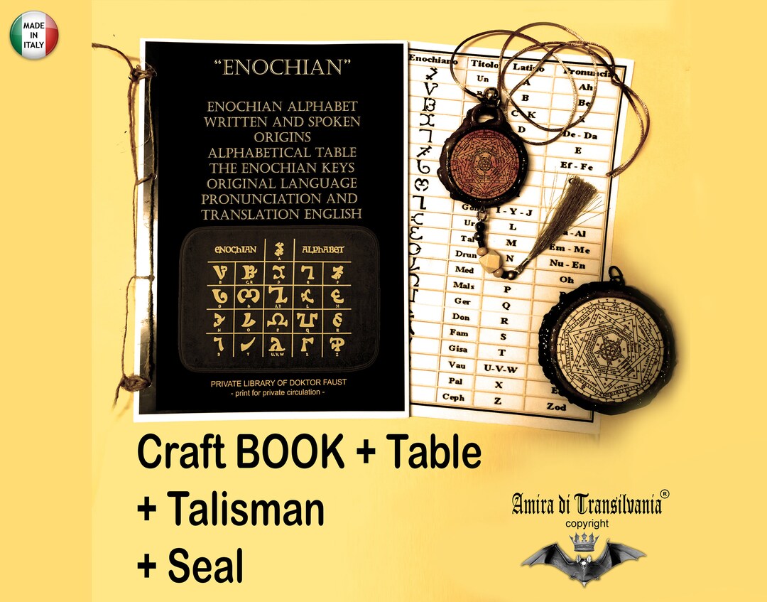 Enochian Magic Alphabet, Occult Symbol, Sigil Magick Seal, Secret ...