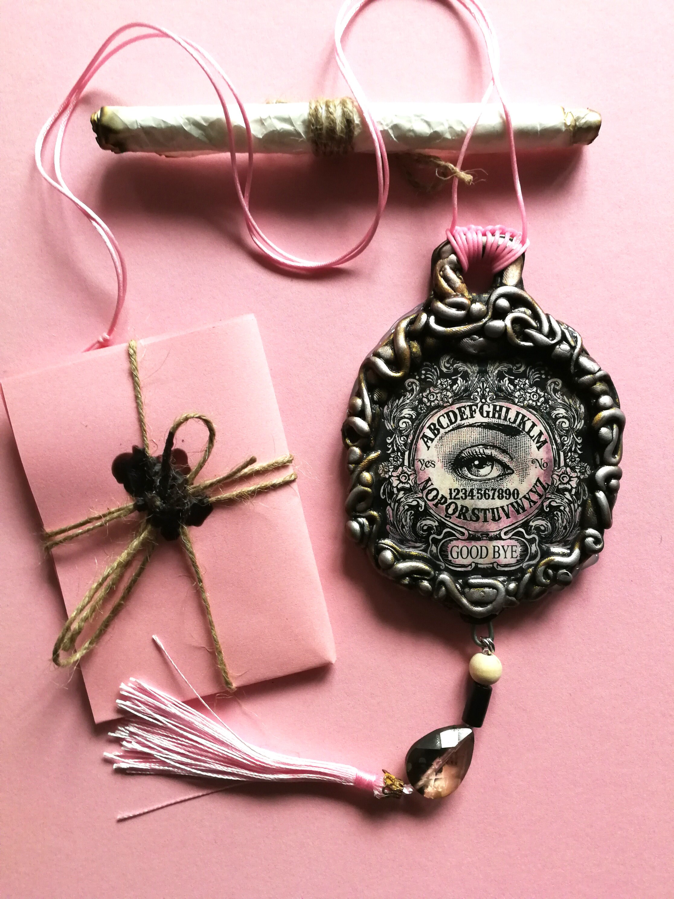 Ouija Board, Dusty Rose Talisman, Reading Psychic Amulet Magic Powers ...