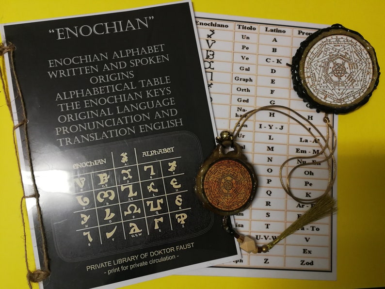 Enochian Magic Alphabet, Occult Symbol, Sigil Magick Seal, Secret ...
