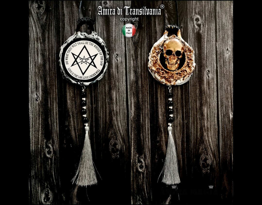 Aleister Crowley OTO Seal, Magus Wizard Occultist Skull Pendant ...