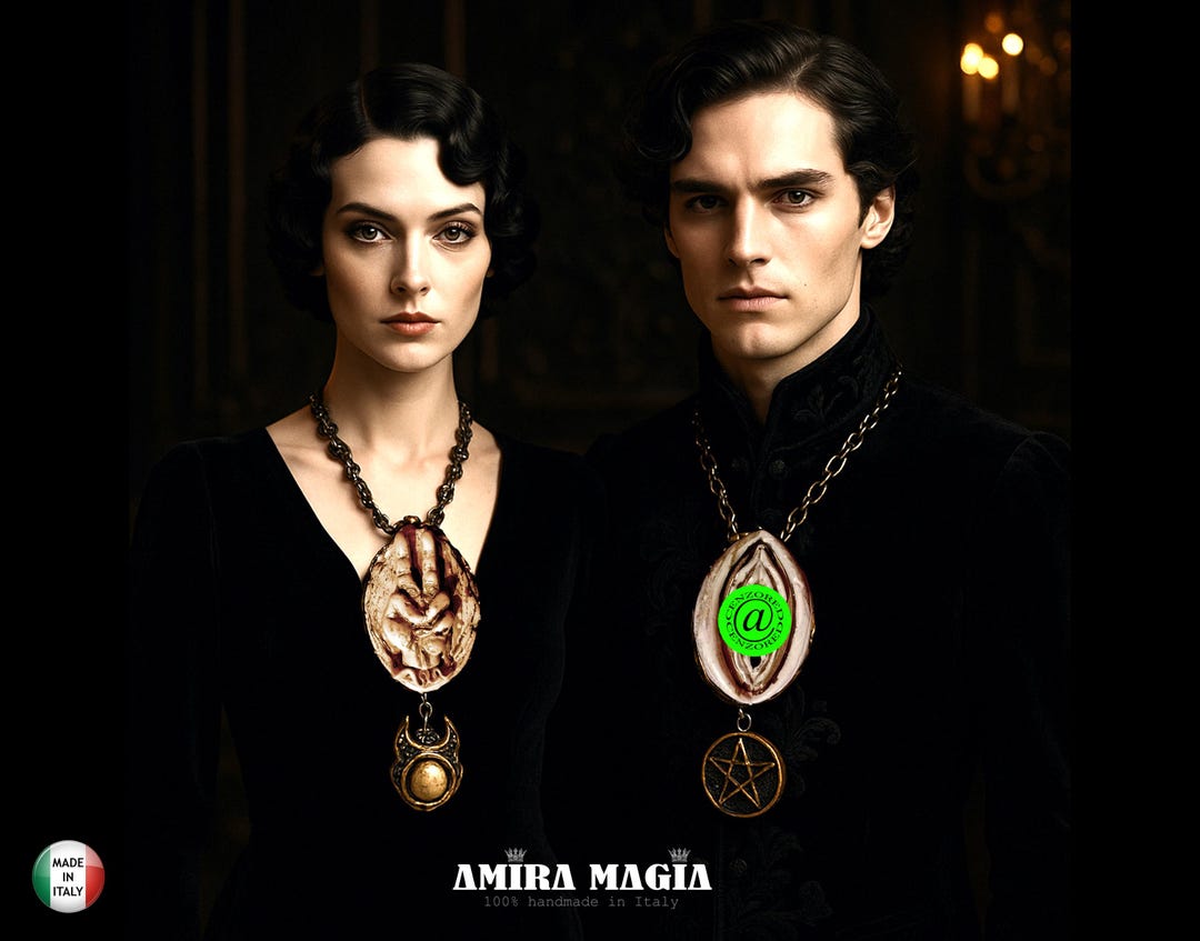 Left Hand Path, Satanic Symbols Dark Jewelry, Gothic Pendant Magick ...