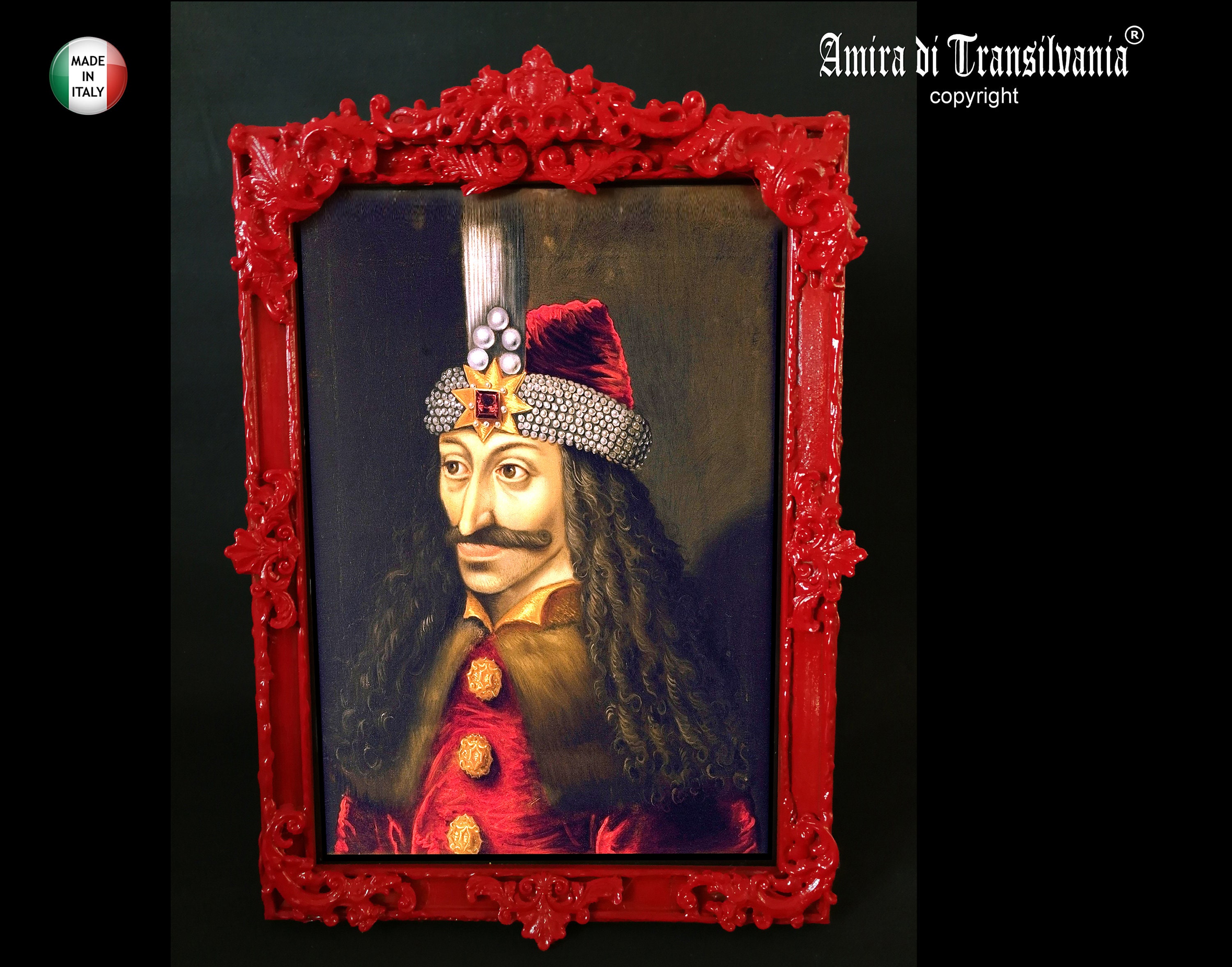 Dracula Portrait Vlad Tepes Vampire Dracula Movie Blood - Etsy