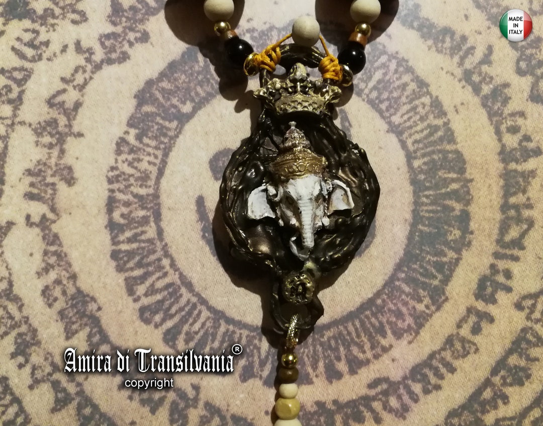 Hinduist Talisman, Lord Ganesh, Elephant God, Hindu Amulet, Bhagavad ...