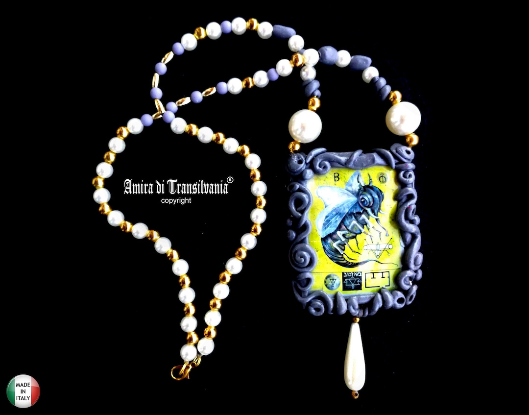 Beelzebub Amulet, Queen Bee Helluva Boss, Esoteric Occult Jewelry ...