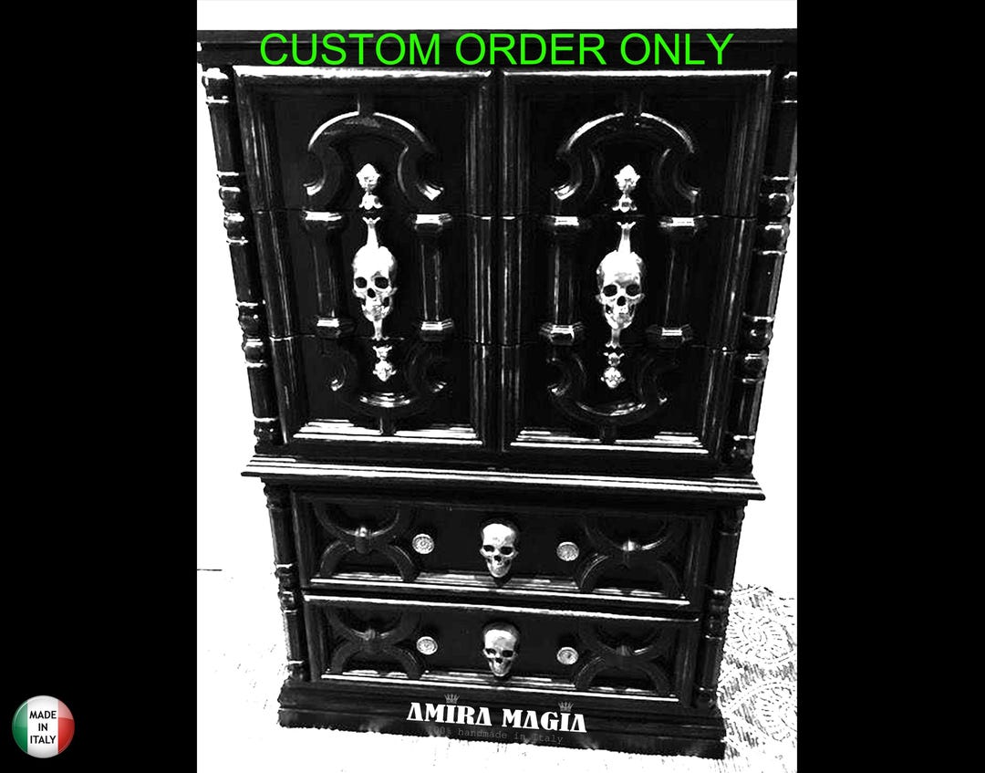 Apothecary Cabinet, Goth Assemblage Gothic Furniture Custom Order ...