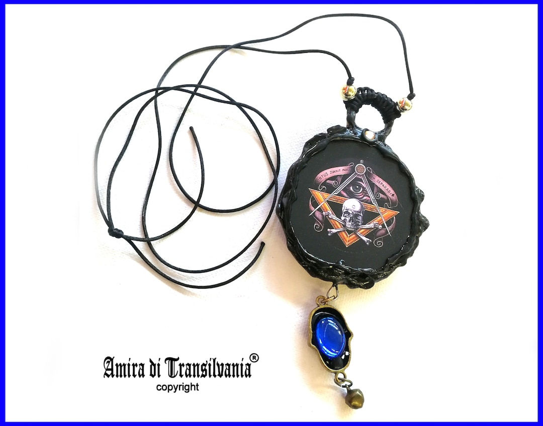 Masonry Symbol, Fraternal Mason Necklace, Masonic Talisman, Illuminati ...