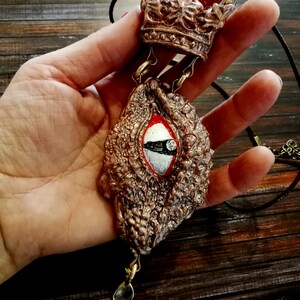 Dragon Crown, Satanic Necklace, Goth Jewel, Satan Satanist Baphomet ...