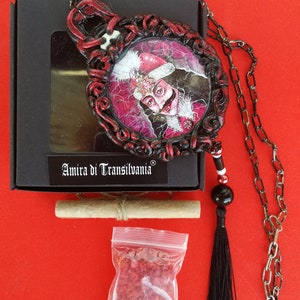 Dracula Talisman Bat Vampire, Gothic Amulet Transylvania Necklace ...