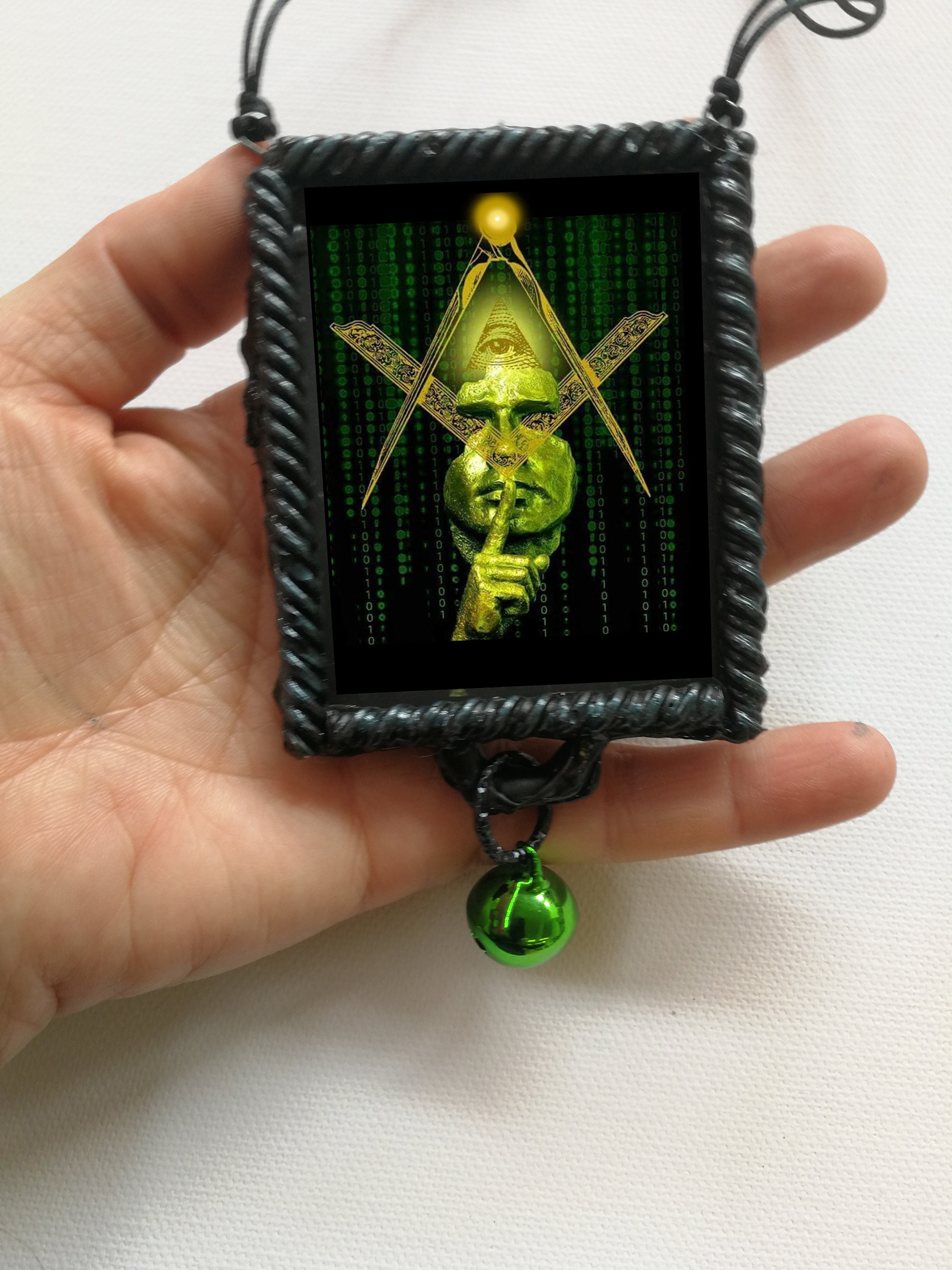 Matriz de puntos, símbolo de mampostería, amuleto masón fraternal ...