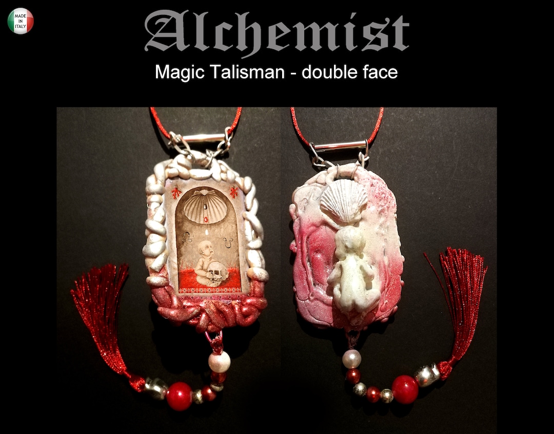 The Alchemist, Paracelsus Homunculus Amulet, Immortality Talisman Skull ...