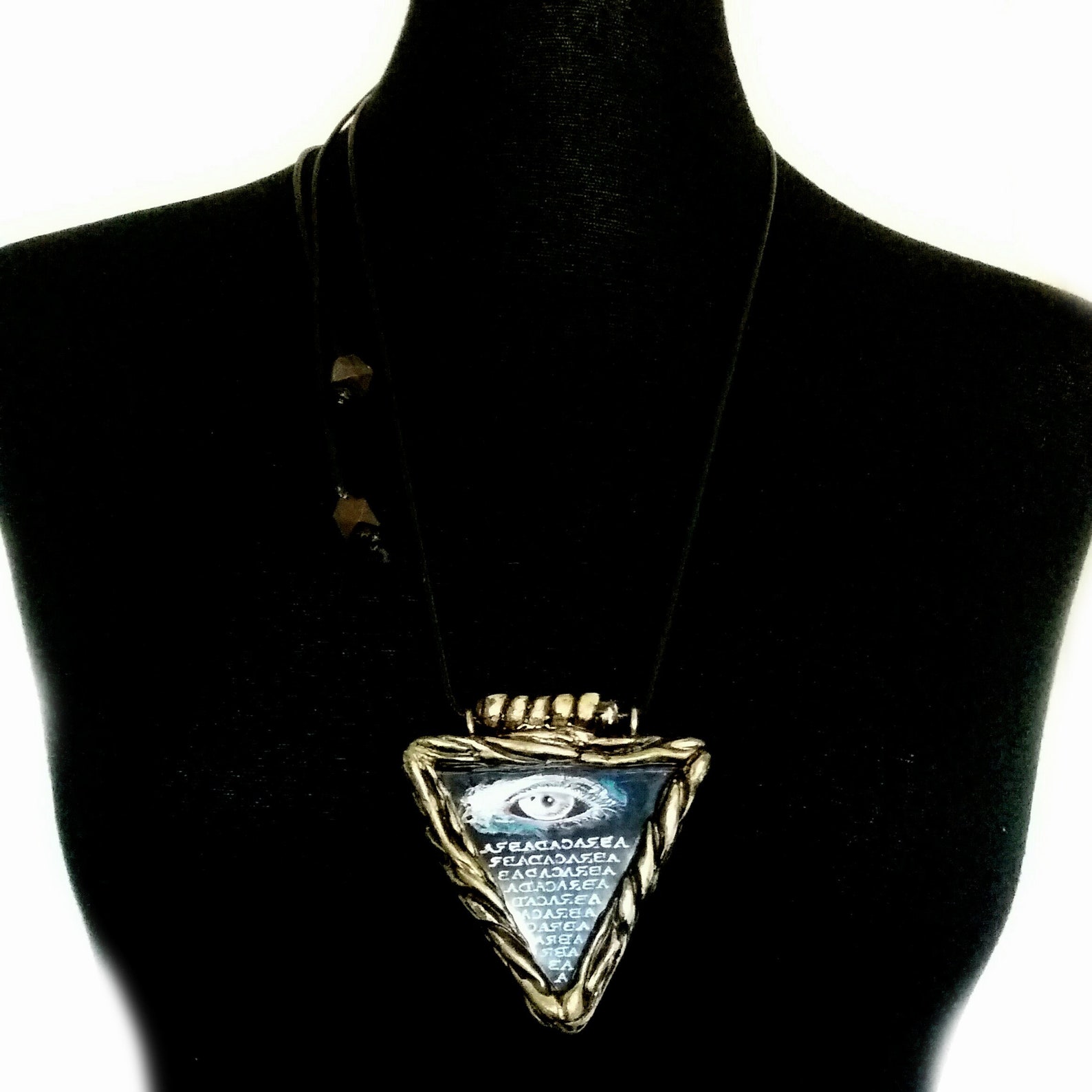 Abracadabra Pendant, Hebrew Letters Jewish Alphabet, Magic Talisman Bar ...