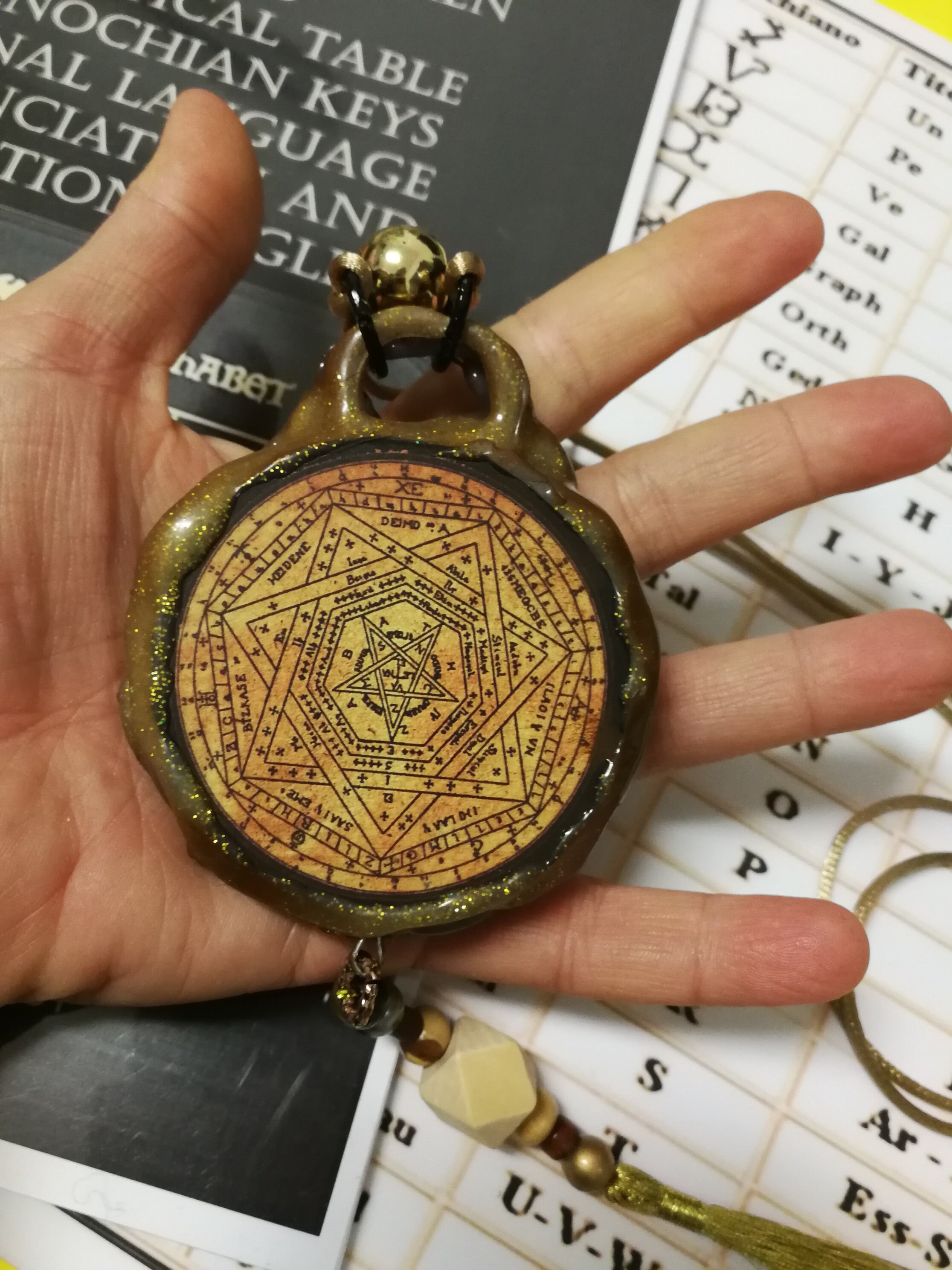 Enochian Magic Alphabet, Occult Symbol, Sigil Magick Seal, Secret ...