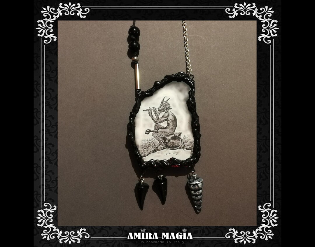 Pan Greek God, Pagan Divinity Satanic Talisman Jewelry, Satanist Amulet ...