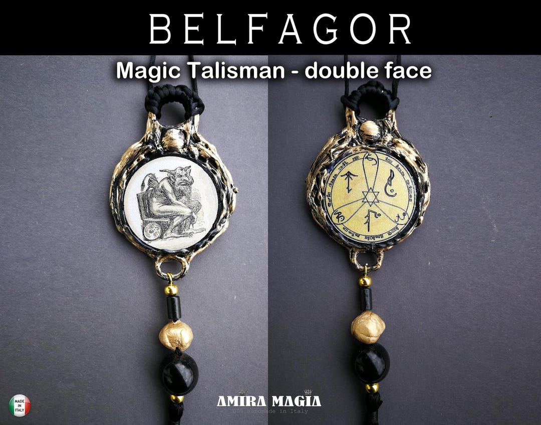 Goetia Demon Belfagor Icon, Protective Talisman Amulet Evil Eye ...
