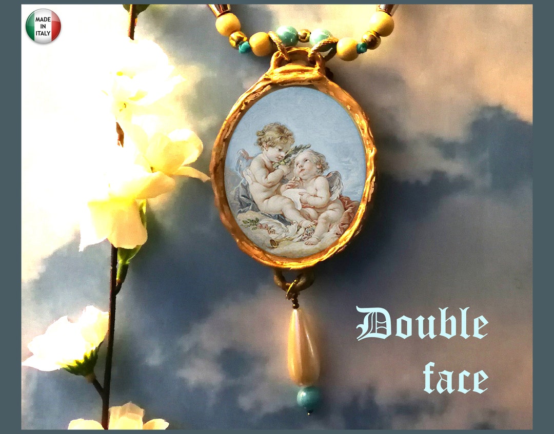 Guardian Angel, Cherubim Pendant Magic Symbols, Angel Wings Magic ...