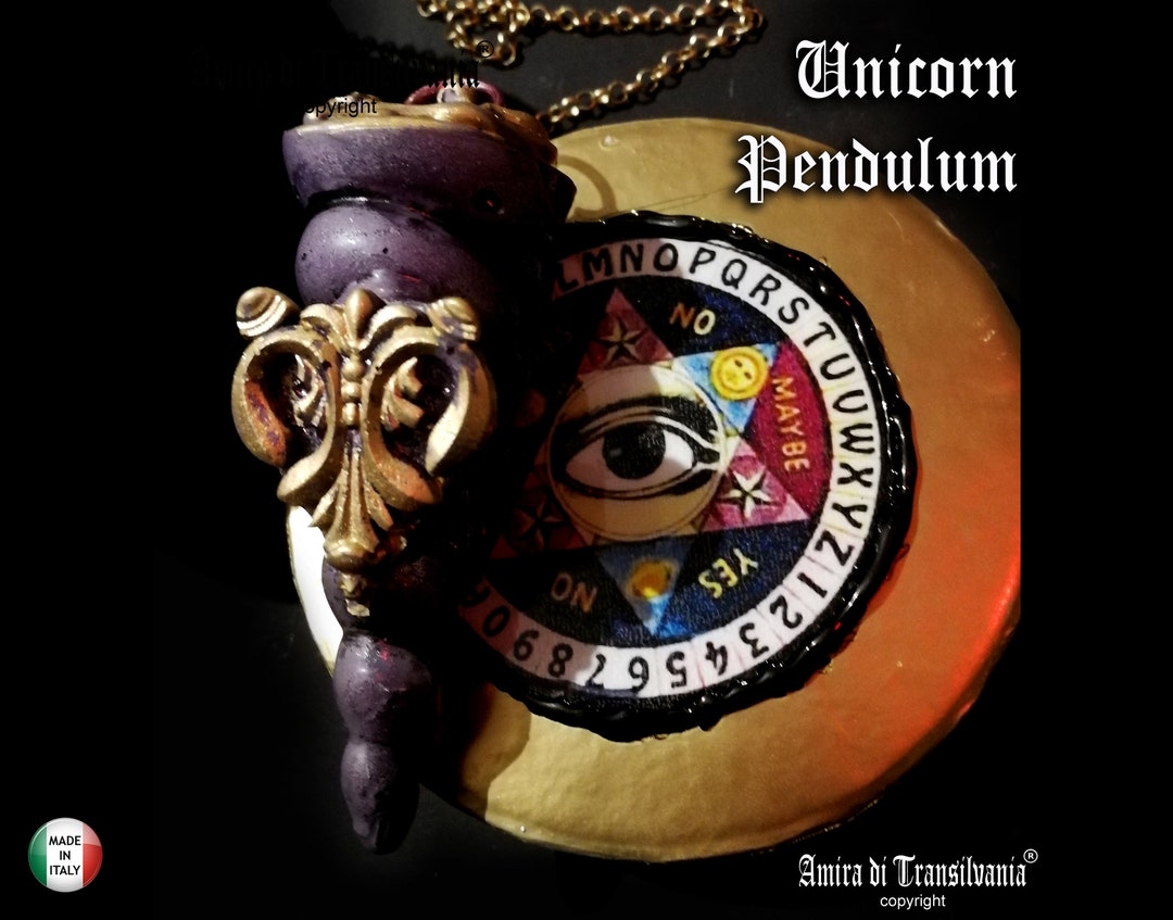 Witchcraft Pendulum, Magic Unicorn Horn Ritual Tools, Dowsing Witch ...