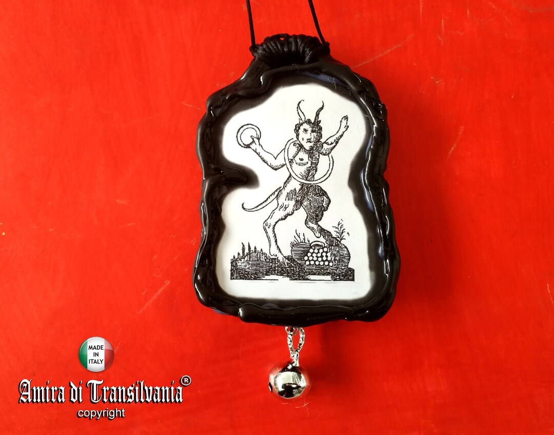 Satanic Talisman Satan Demon Devil Baphomet Necklace Handmade Craft ...