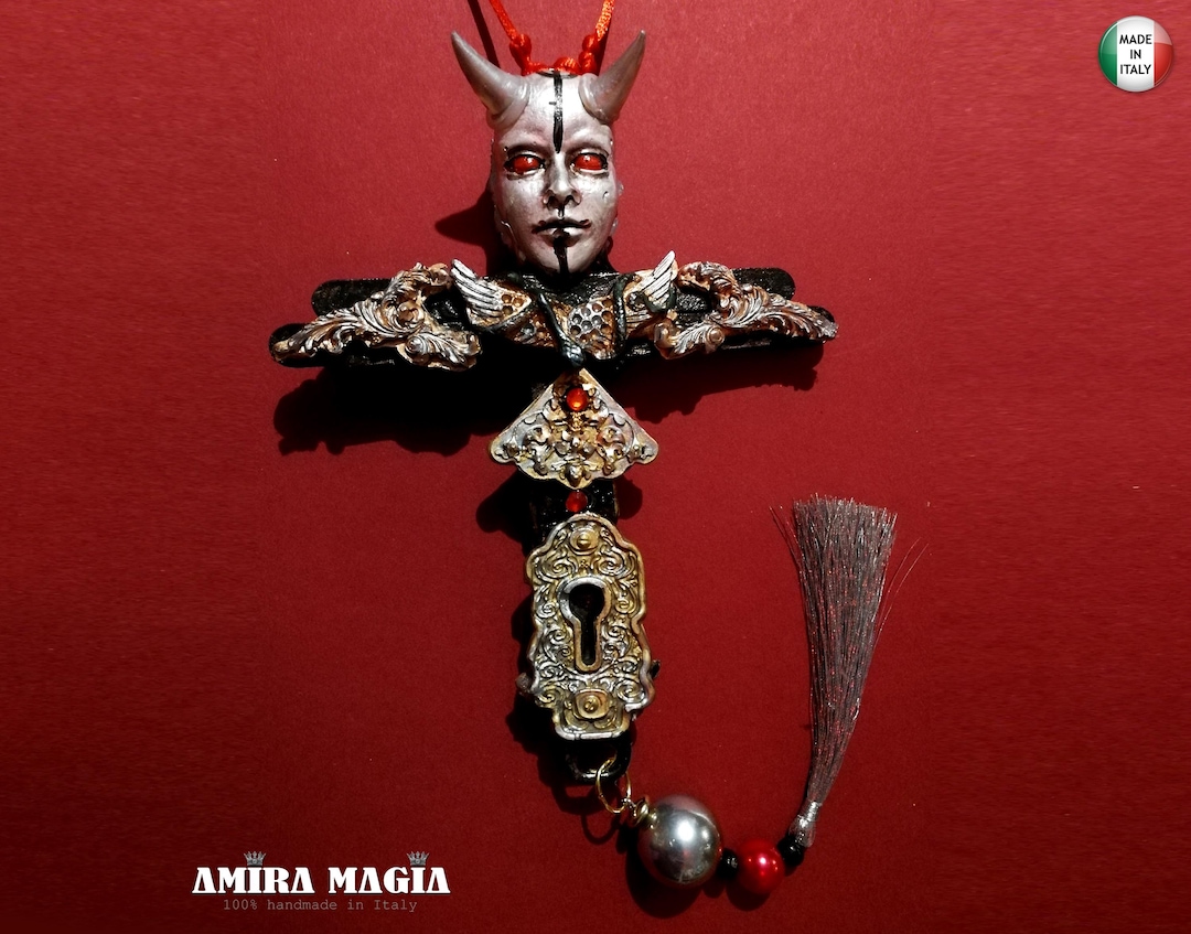 Satanic Necklace, Antichrist Inverted Cross, Baphomet Upside Down Cross ...