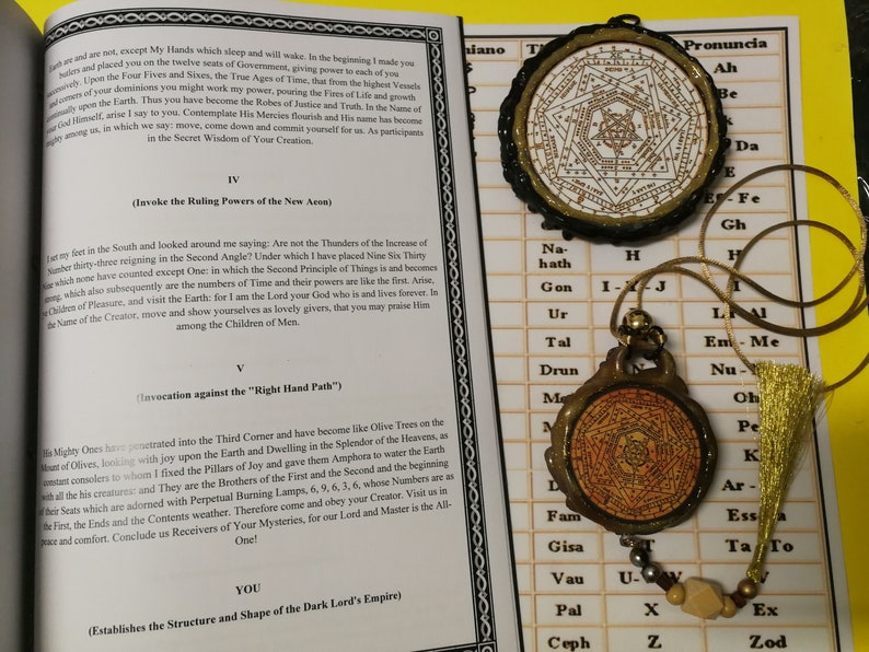 Enochian Magic Alphabet, Occult Symbol, Sigil Magick Seal, Secret ...