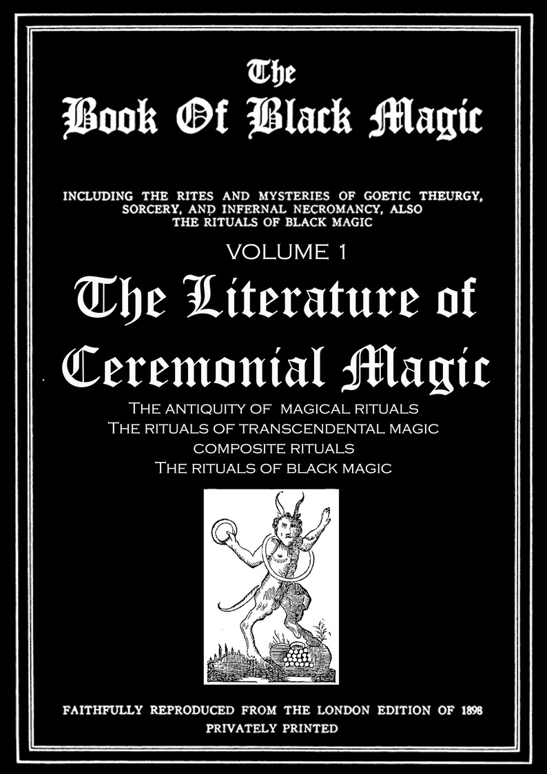 Antique Book, Black Magic Ritual, Esoteric Manuscript, Ceremonial Magic ...
