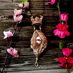 Dragon Crown, Satanic Necklace, Goth Jewel, Satan Satanist Baphomet ...