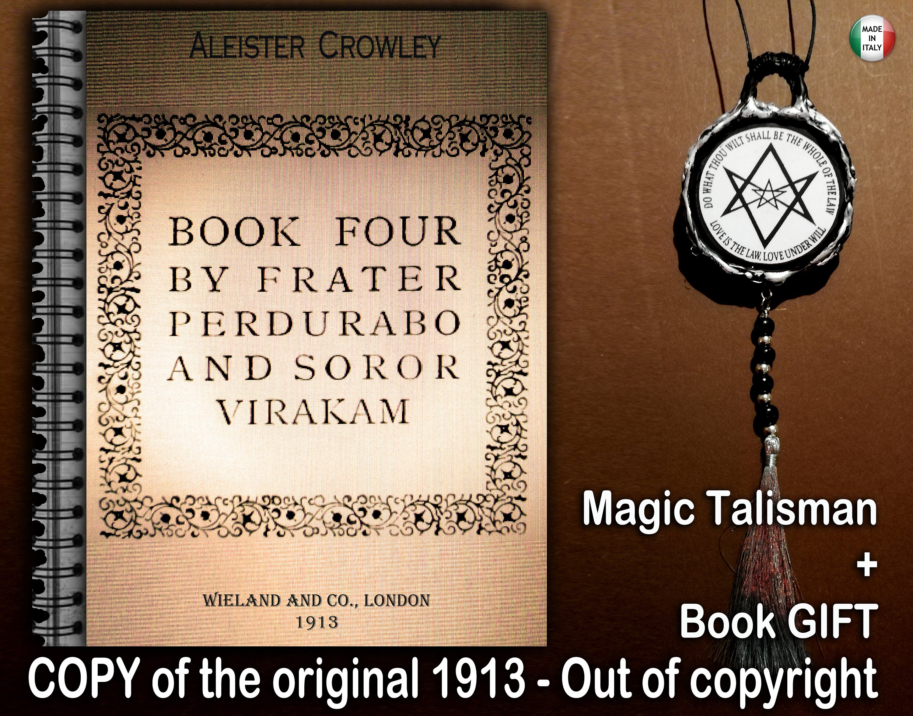 Antique Book Occult Magic Esoteric Occultism Witchcraft Practice Manual ...