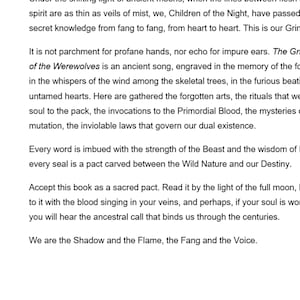 The Book of Werewolves, Magic Grimoire Transformation Wolf Magick ...