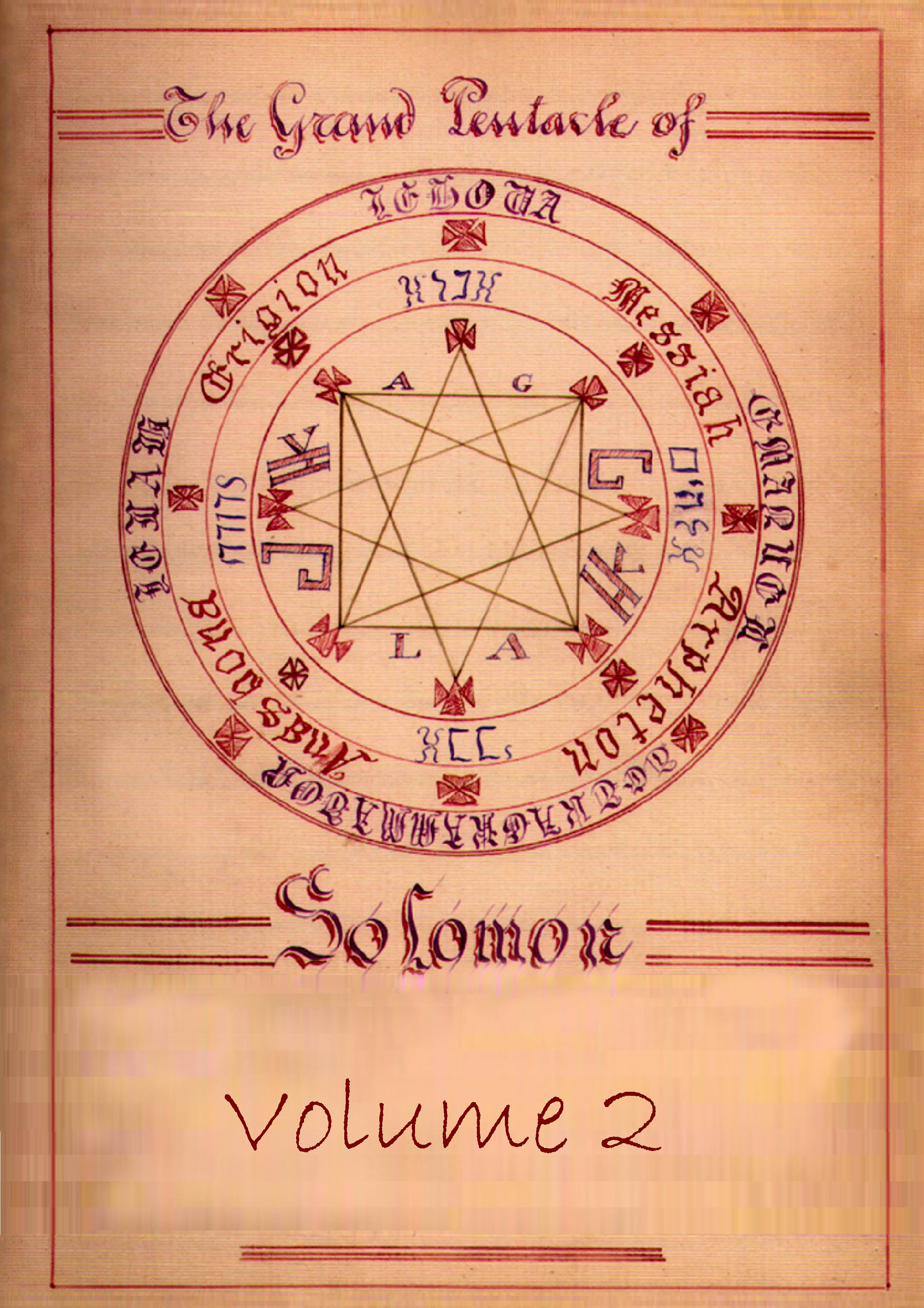 Antique Handwritten Book Occult Black Magick Kabbalah Lesser Key of ...