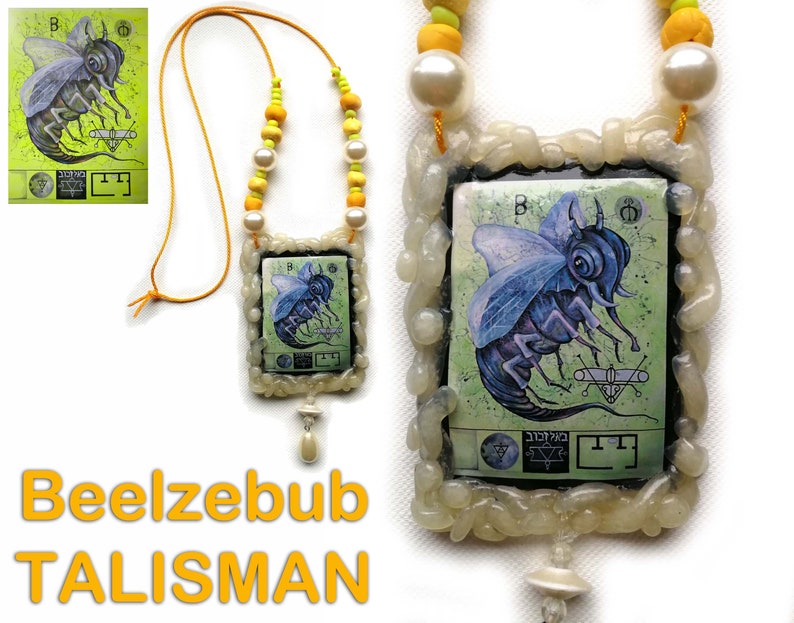 Beelzebub Amulet, Queen Bee Helluva Boss, Esoteric Occult Jewelry ...