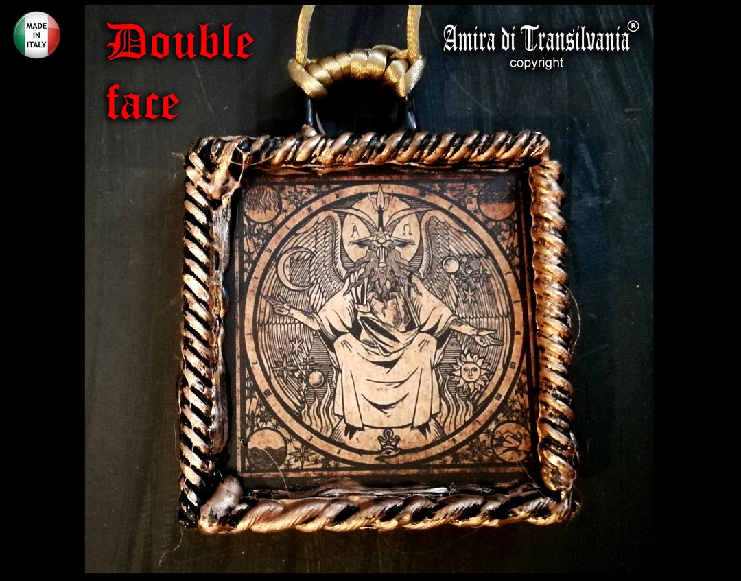 Satanic Symbol, Baphomet Talisman Satan Devil Pendant, Magic Satanist ...