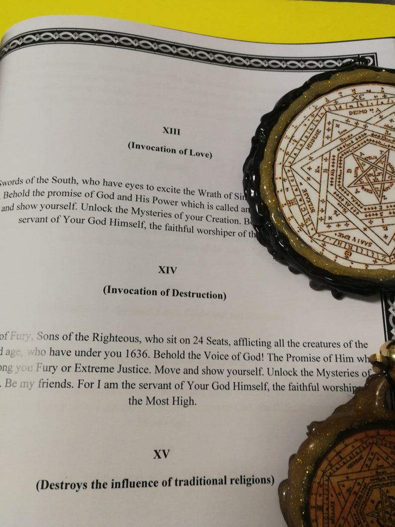 Enochian Magic Alphabet, Occult Symbol, Sigil Magick Seal, Secret ...